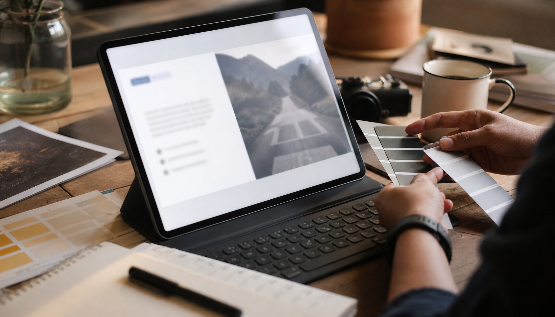 Text Overlays for Slideshow Images Without Hiding Details