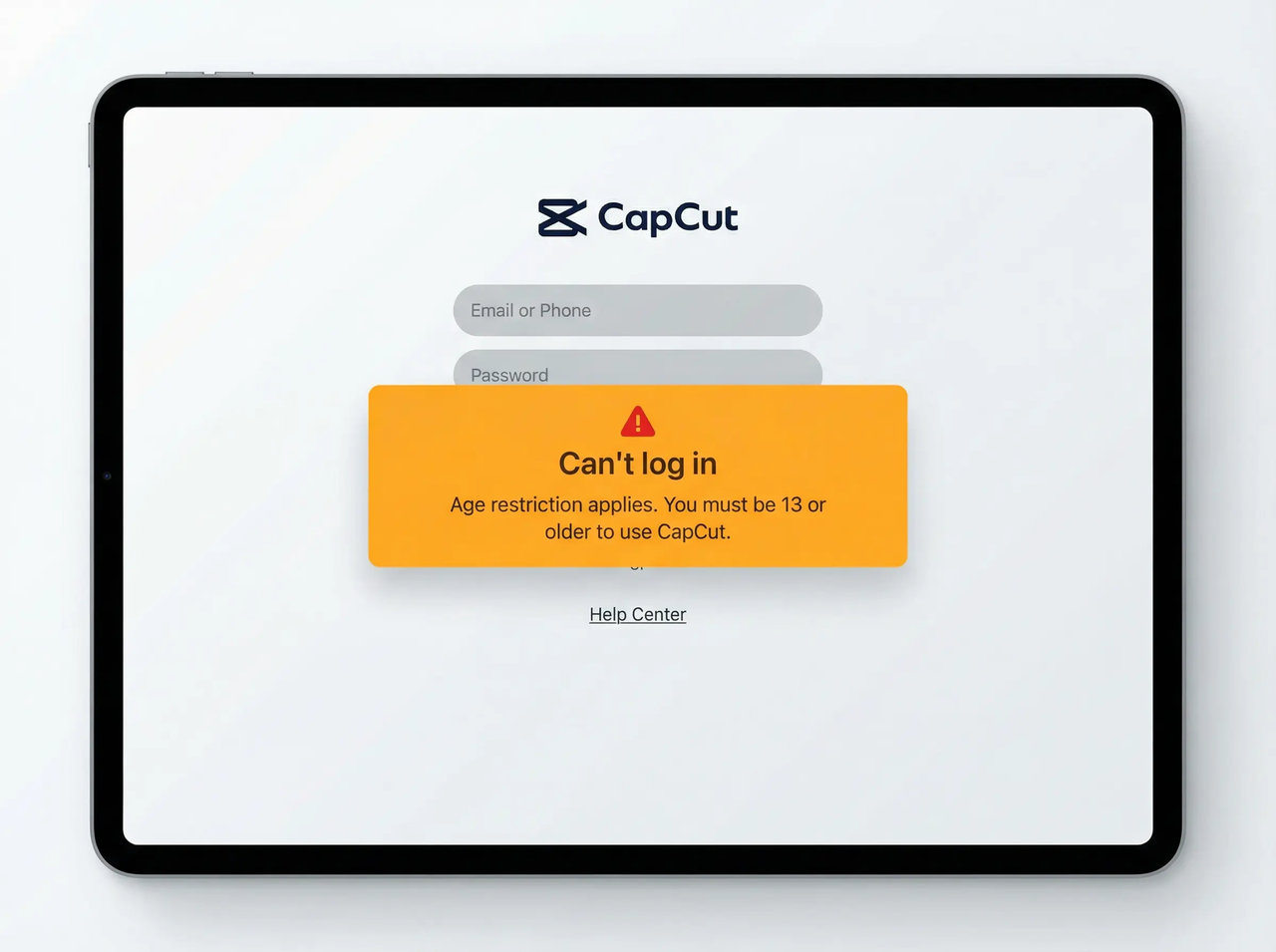 Why Did I Fail to Log In Due to Age Not Meeting CapCut Requirements?