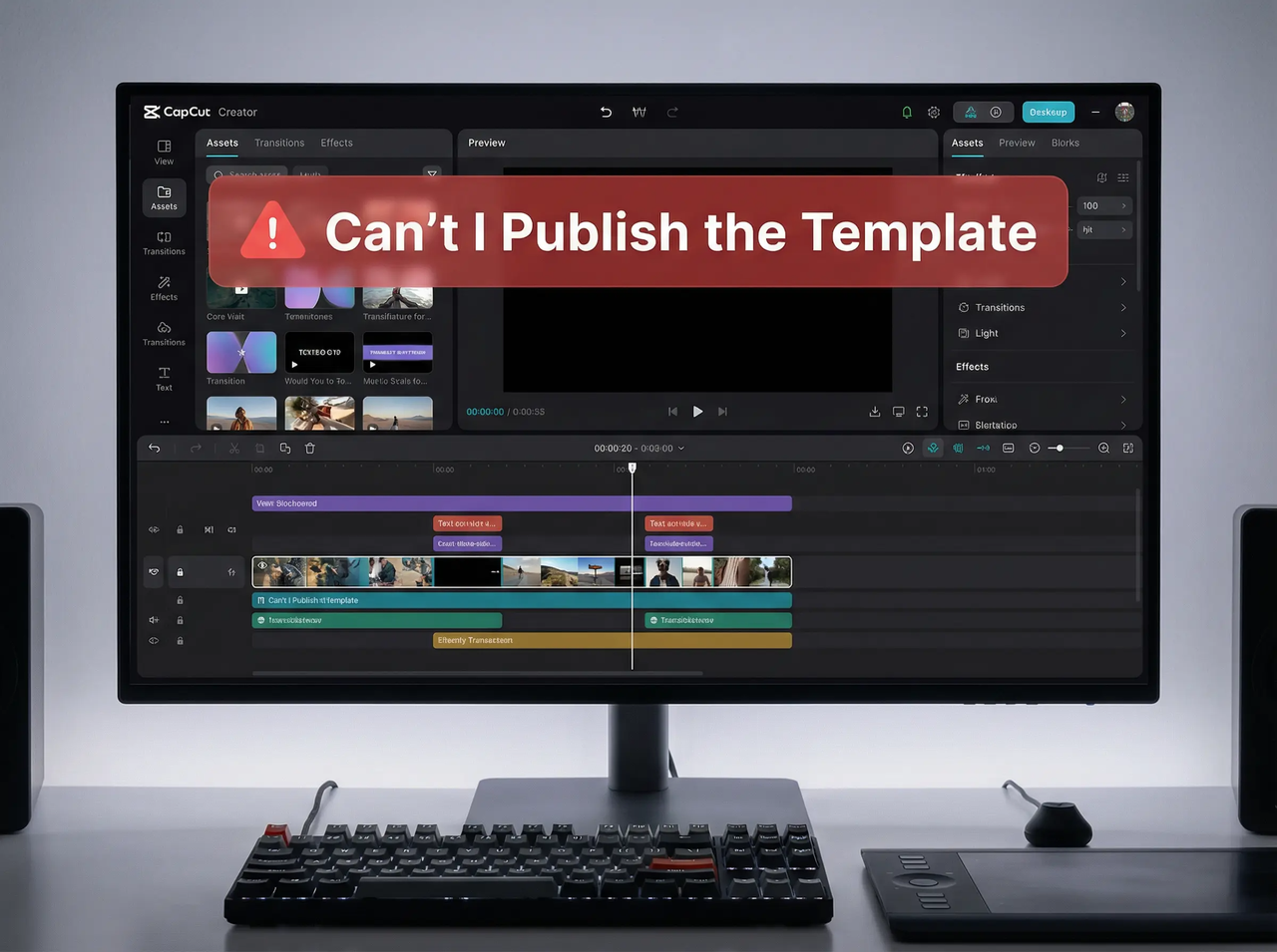 Already a Creator — Why Can't I Publish the Template?