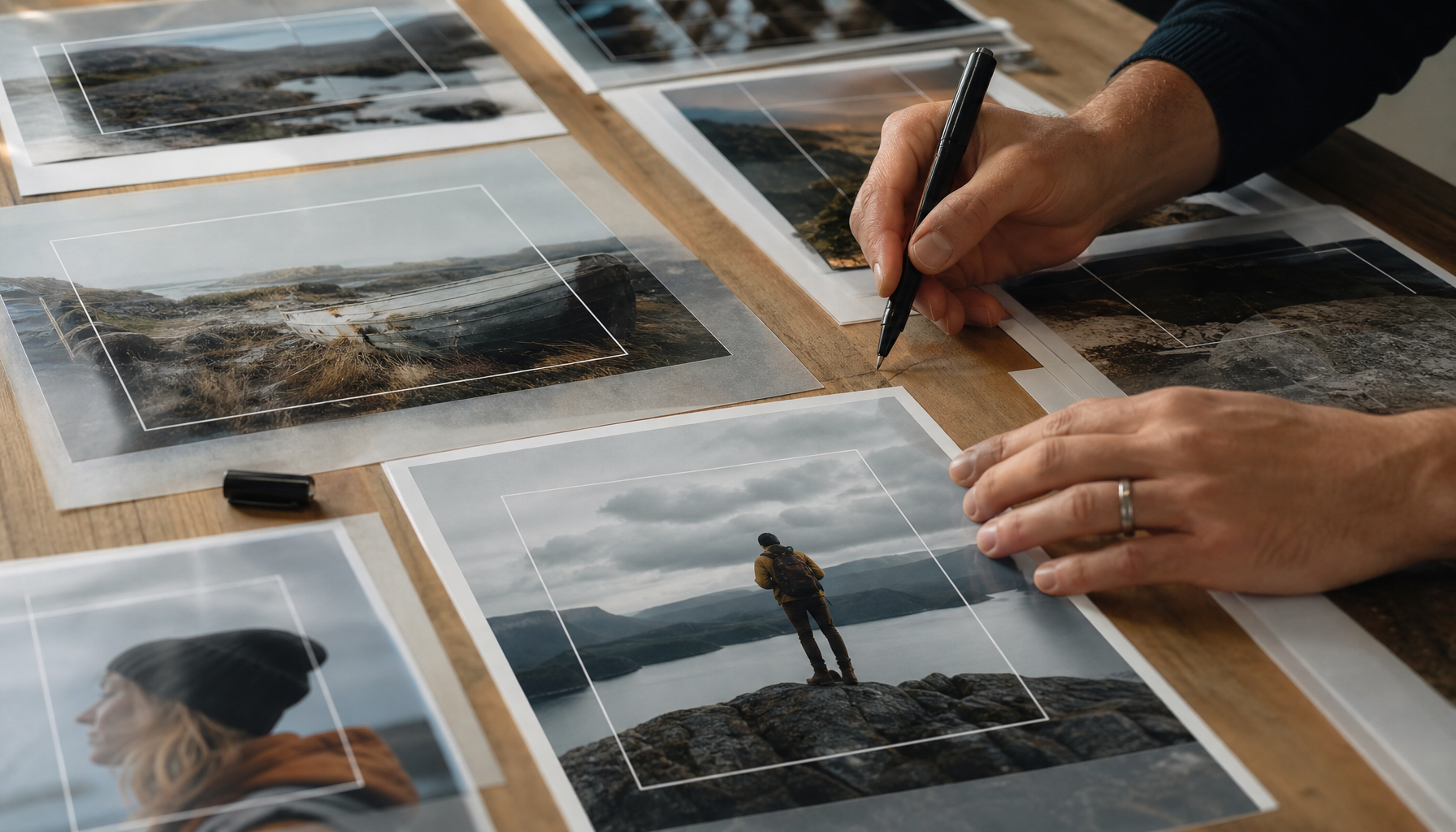 Text Overlays for Slideshow Images Without Hiding Details